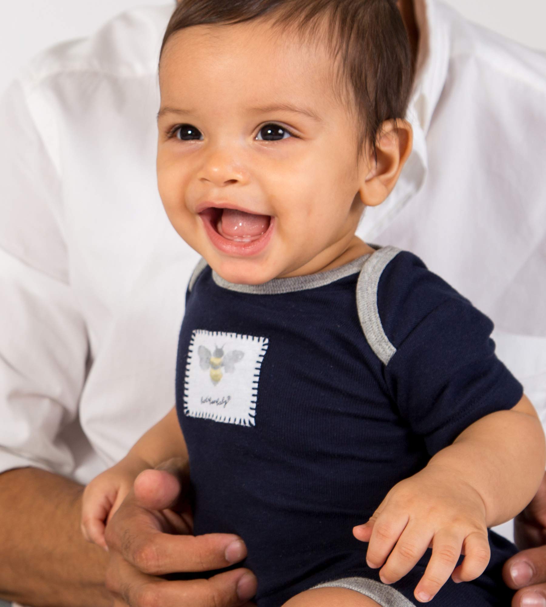 Burt's Bees Baby Baby Boys Short Sleeve Rompers, 100% Organic Cotton One-piece Coverall and Layette Set