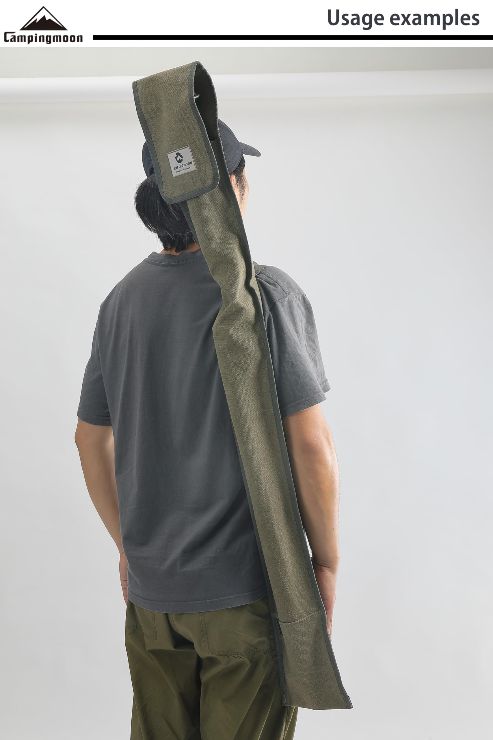 camping moon CAMPINGMOON Canvas Pole Pile Driver Case Carrying Bag Tripod Stand Storage Case D-240B