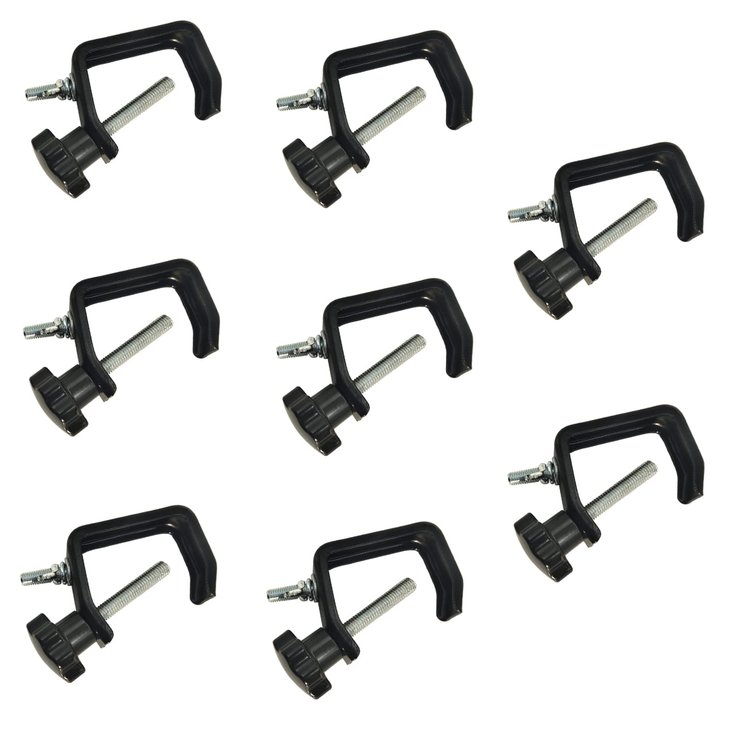 BORYLI Standard 6" C-Clamps DJ Truss Light Mounting for 44 Lbs Capacity (Pack of 8)