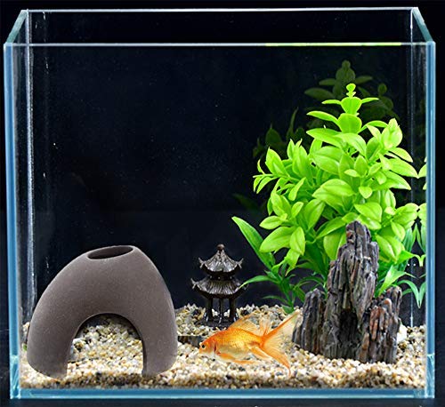 Saim Aquarium Decorations Ceramic Cave,Betta Fish Tank Accessories for Betta Fishes Shrimp Shelter Breeding Tube Hiding, Aquatic Pets to Rest, Betta Fish Toys