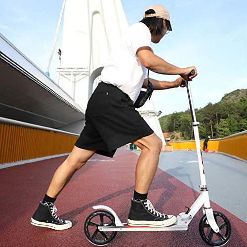 Chunlan Adult Scooter Foldable Foot Brake PU Solid Tire Adjustable Height Child Commute School 100kg Load Non-Electric