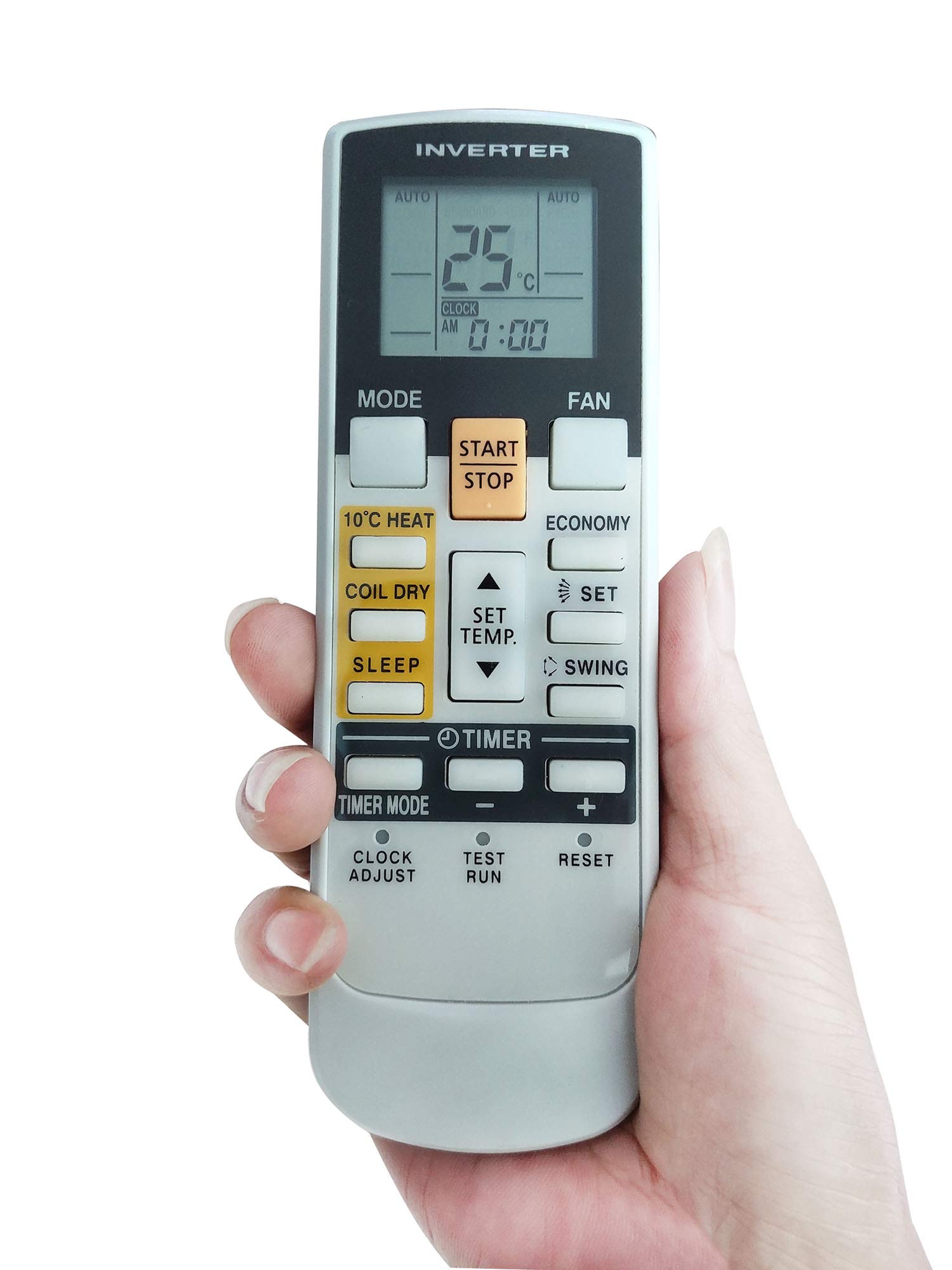 BOTTMA NEW Remote Control Compatible for Fujitsu Air Conditioner Ar-Rae1u Ar-Rae2u Ar-rah2u Ar-rac1c Ar-rah1u Ar-ry3 Ar-ry4 Ar-ry5 Ar-Ry8 Ar-Ry9 Ar-ry11 Ar-ry12 Ar-ry13 Ar-ry15 Ar-ry16 Ar-ry18 Ar-ry19