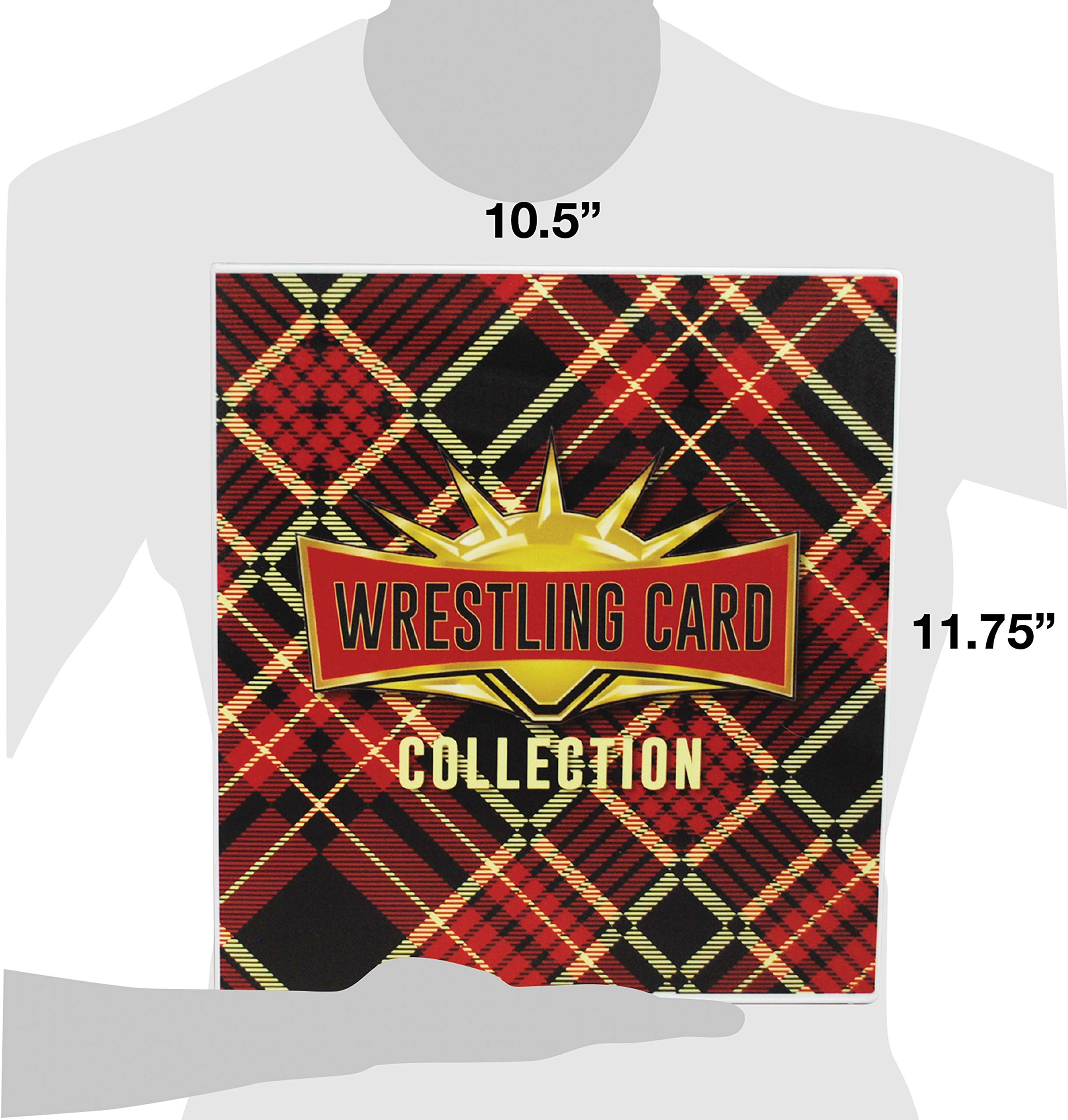 UniKeep WWE WrestleMania Themed Collectible Card Storage Binder - Comes With 20 Card Pages (Tartan)