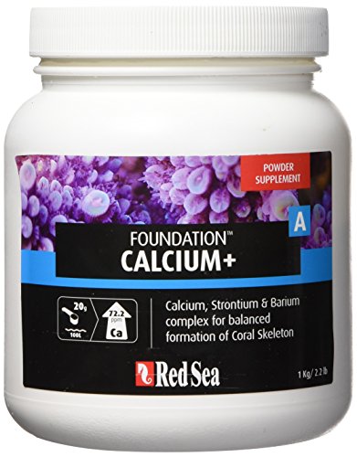 Red Sea Fish Pharm ARE22017 Reef Foundation Calcium/Strontium Supplement-A for Aquarium, 1kg