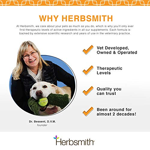 Herbsmith Clear Allerqi – Allergy Aid for Cats & Dogs – Pet Allergy Support – Anti Itch Pills for Dogs & Cats - 90 Tablet