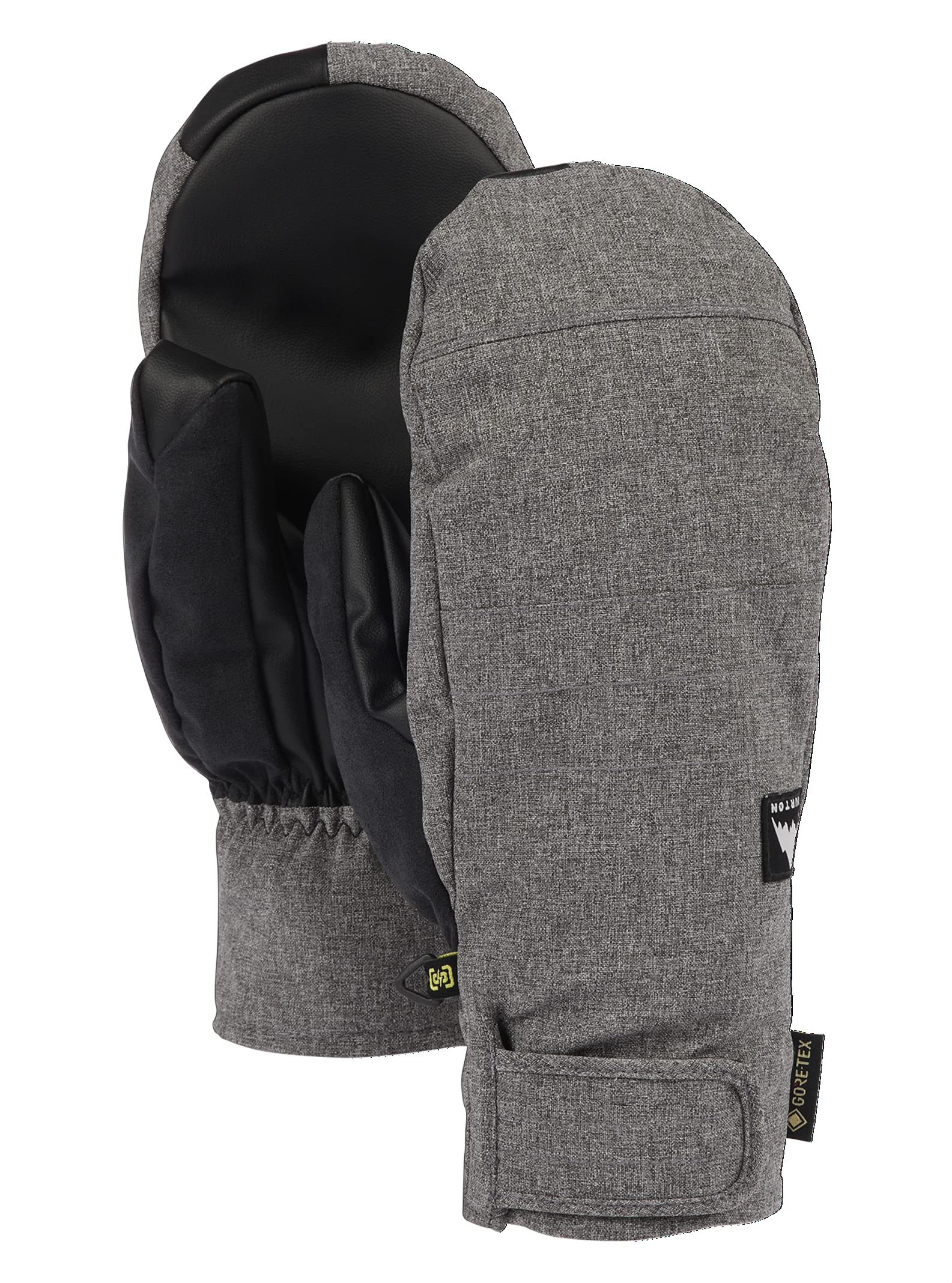Burton Men's Standard Reverb Gore‑TEX Mittens, Gray Heather, Medium