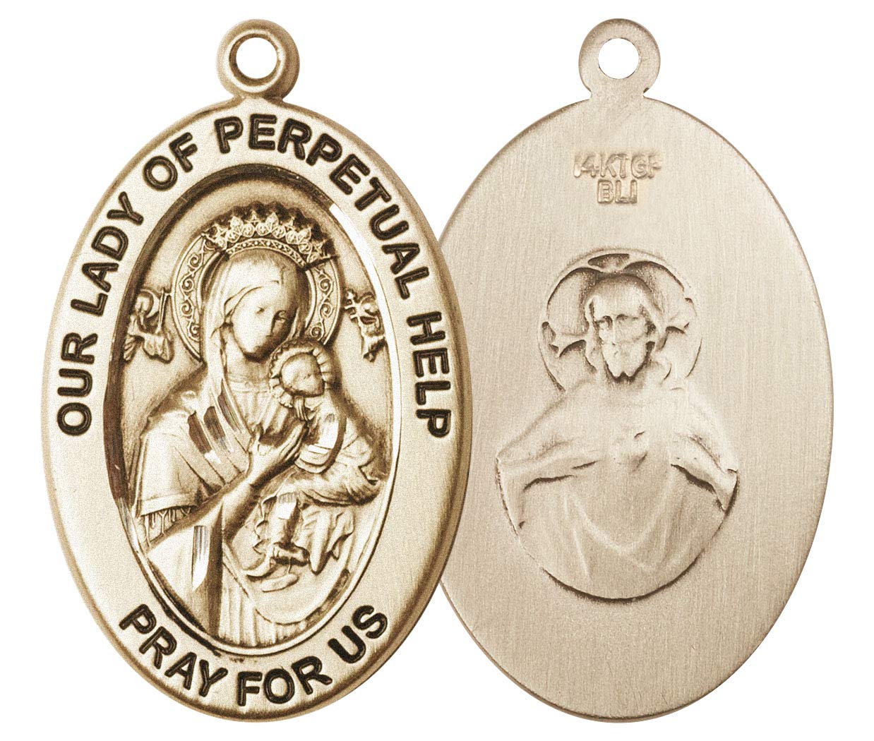 Bonyak Jewelry 14kt Gold Filled Our Lady of Perpetual Help Pendant