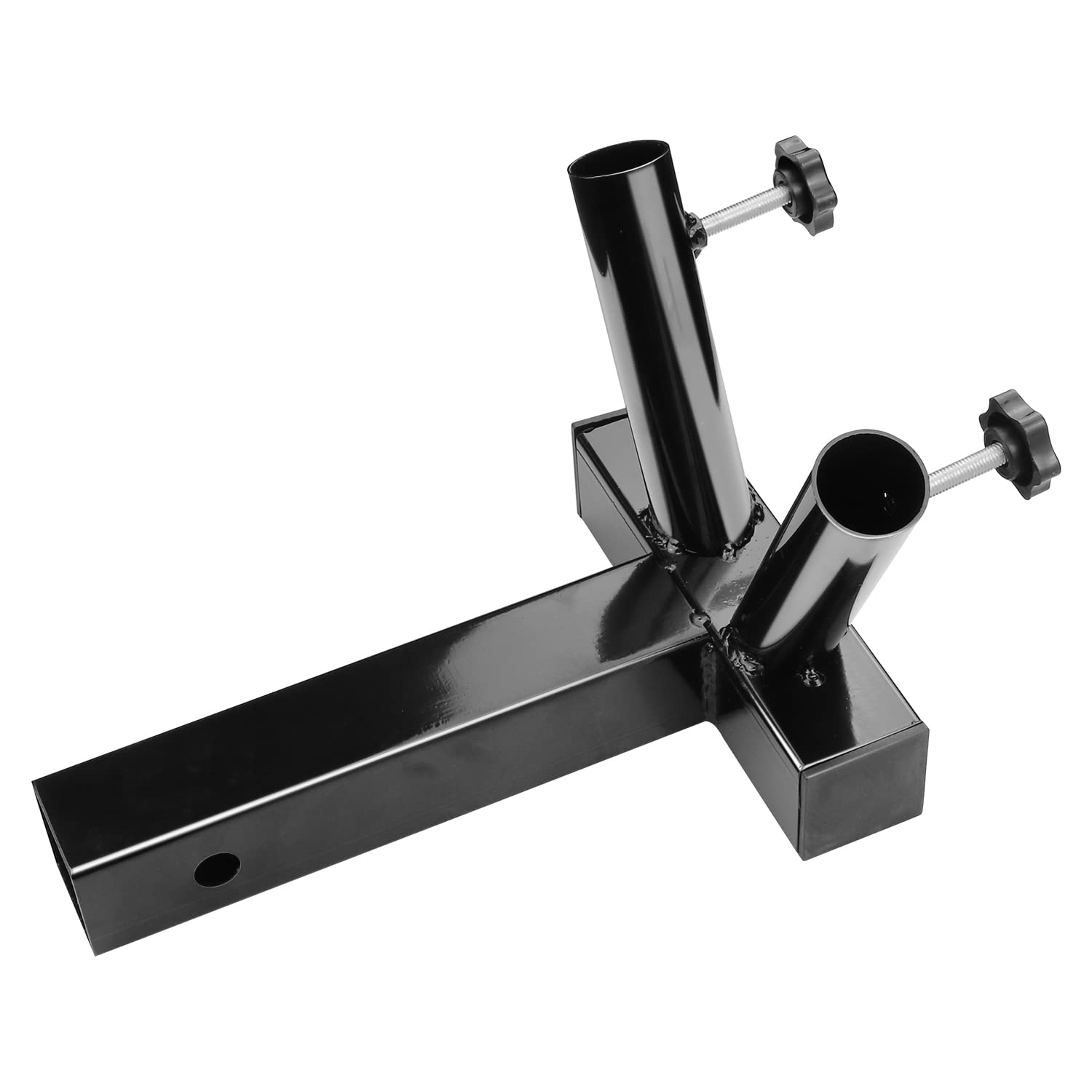 Bolaxin Hitch Mount Flag Pole Holder Universal Flagpole Truck Bracket with Anti-Wobble Screws fit for 2 inches Receiver