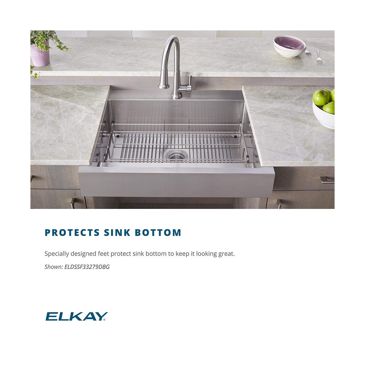 Elkay Crosstown CTXBG2214 Stainless Steel 22-1/4" x 14-1/4" x 1-1/4" Bottom Grid