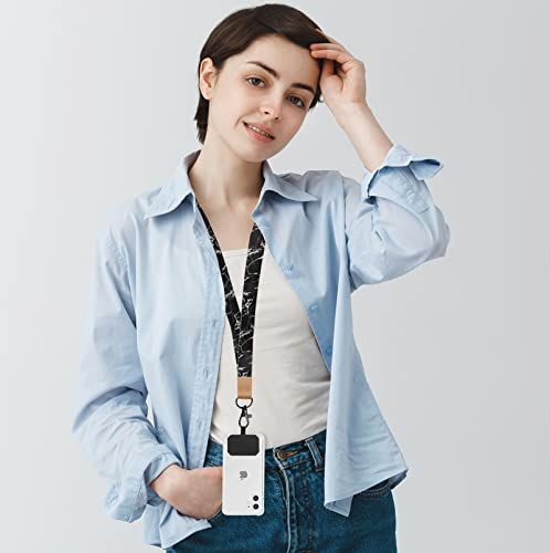 Phone Lanyard (3-Piece Set), Cell Phone Lanyard with Adjustable Detachable Neckstrap and Phone Tether,Fits Most Cell Phones.(M)