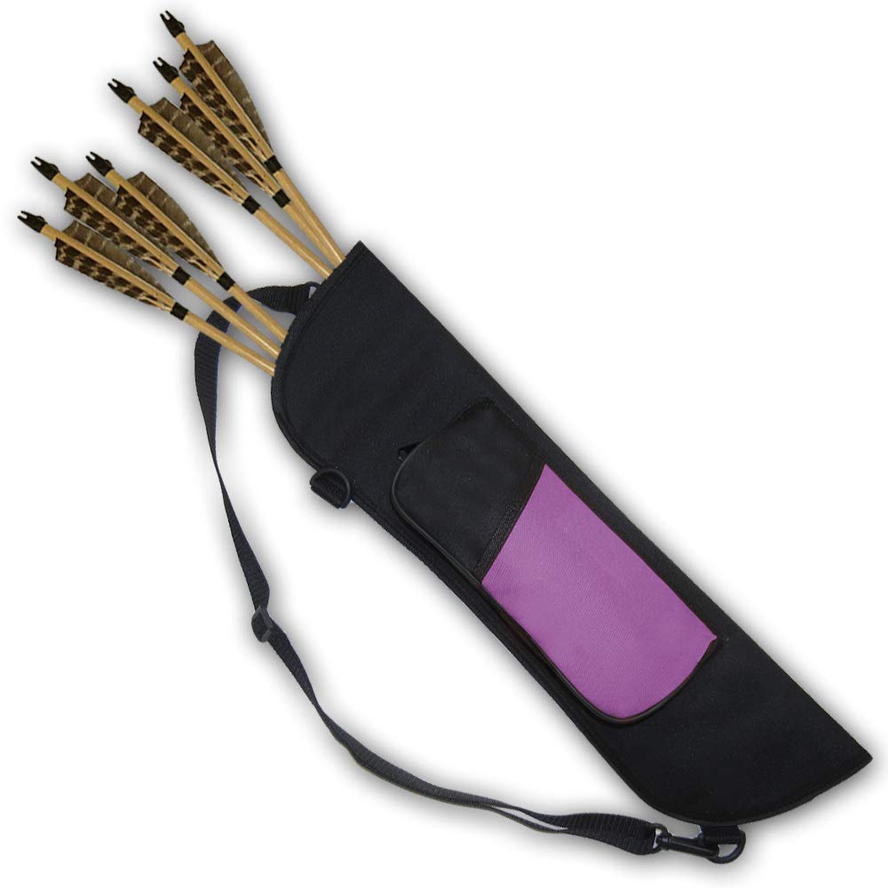 carol Archery Side/Back Arrow Quiver with Zipper Pocket 151119 Purple