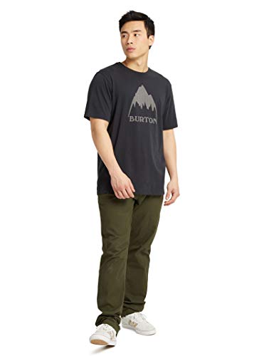 Burton Mens Classic Mountain High Short Sleeve T-Shirt, True Black New, Large