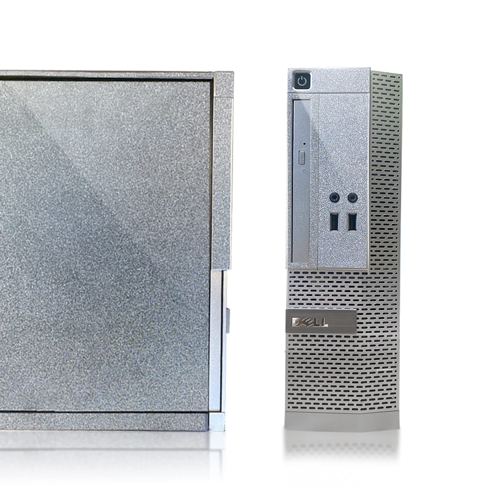 Dell PC Desktop Computer Silver Treasure Box – Intel Quad Core i5 up to 3.60GHz, 16GB Memory, 512GB SSD, WiFi & Bluetooth, Keyboard & Mouse, DVD, Windows 10 Pro 64-bit (Renewed)