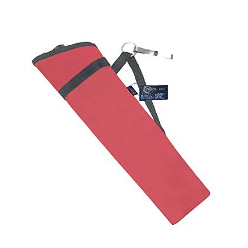 Carol Mohican Three Tubes Youth Archery Side/Hip Arrow Fabric Quiver FAQSA8419RED