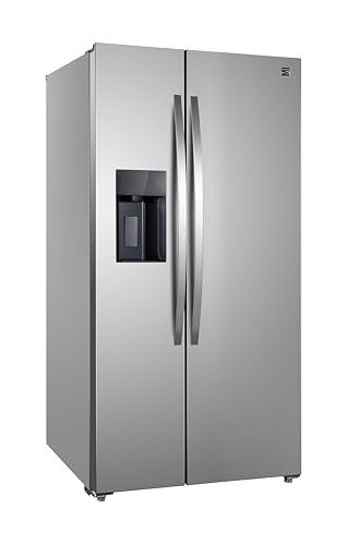 Kenmore 46-51805 Counter-Depth Side Refrigerator/Freezer with Stainless Steel, Water Dispenser, Ice Maker, Quiet and Energy Efficient Inverter Compressor, 36 Inch