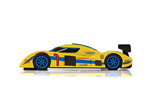 Scalextric LMP & GT Endurance LMP vs GT Oval Slot Car Analog 1:32 Race Track Set C1399T, Yellow/Red & White