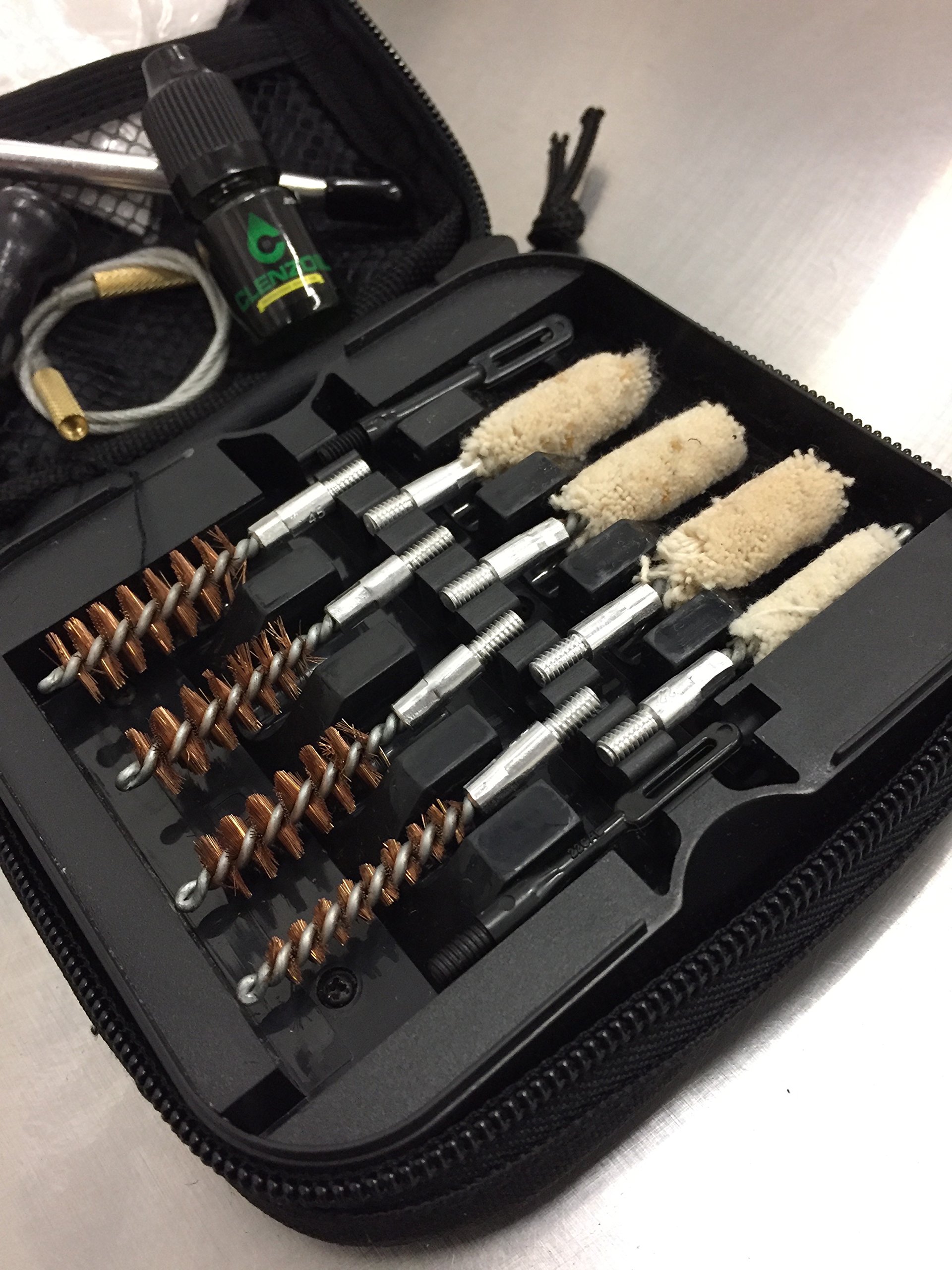 Clenzoil Field and Range Multi-Caliber Pistol Cleaning Kit with .25 oz Solution Gun Oil