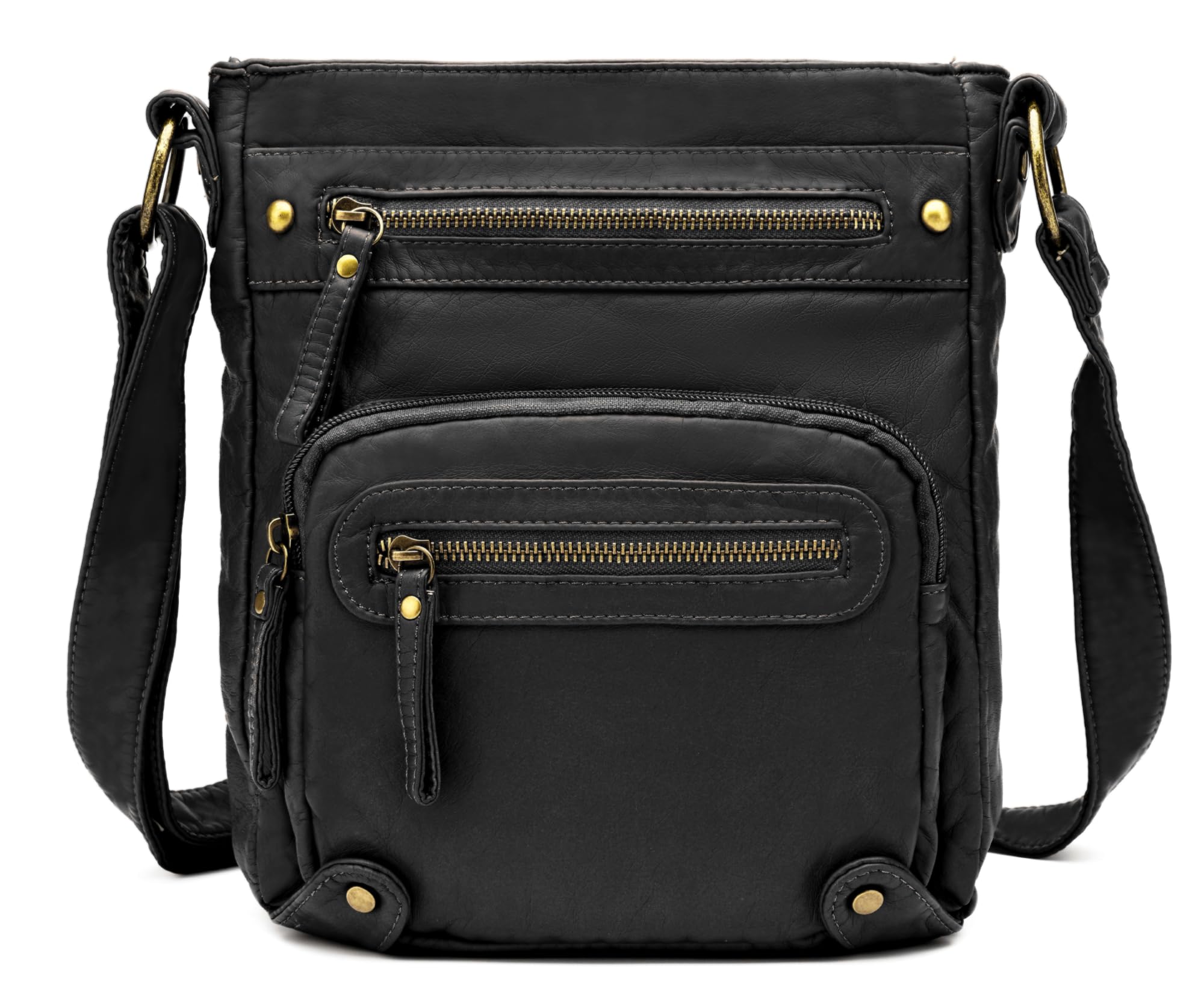 Scarleton Crossbody Bags for Women Travel Bag Purses and Handbags Multi Pocket Shoulder Bag Ultra Soft Faux Leather, H169319 - Navy Blue
