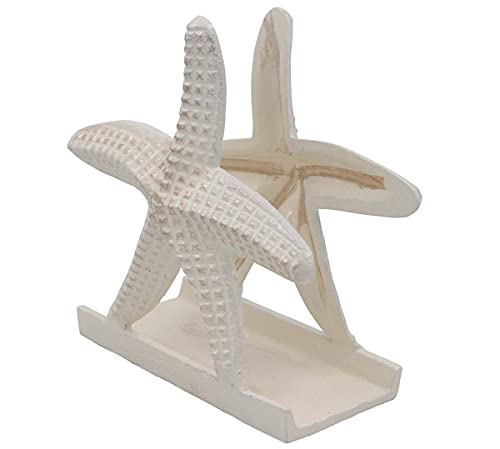 THDC Nautical Napkin Holder, Lunch, Dinner, Nautical Collection Napkin Holder, Made Of Metal (Star Off-White)