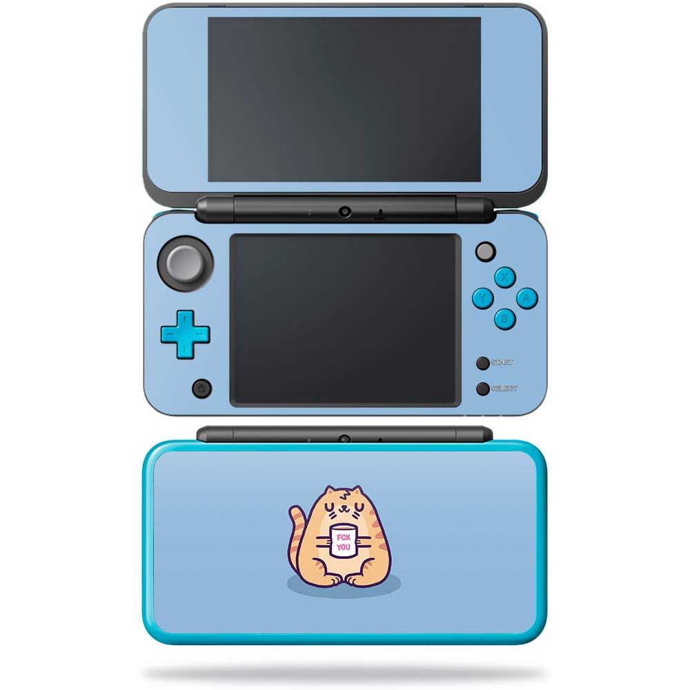 MightySkins Skin Compatible with Nintendo New 2DS XL - F You Cat | Protective, Durable, and Unique Vinyl Decal wrap Cover | Easy to Apply, Remove, and Change Styles | Made in The USA