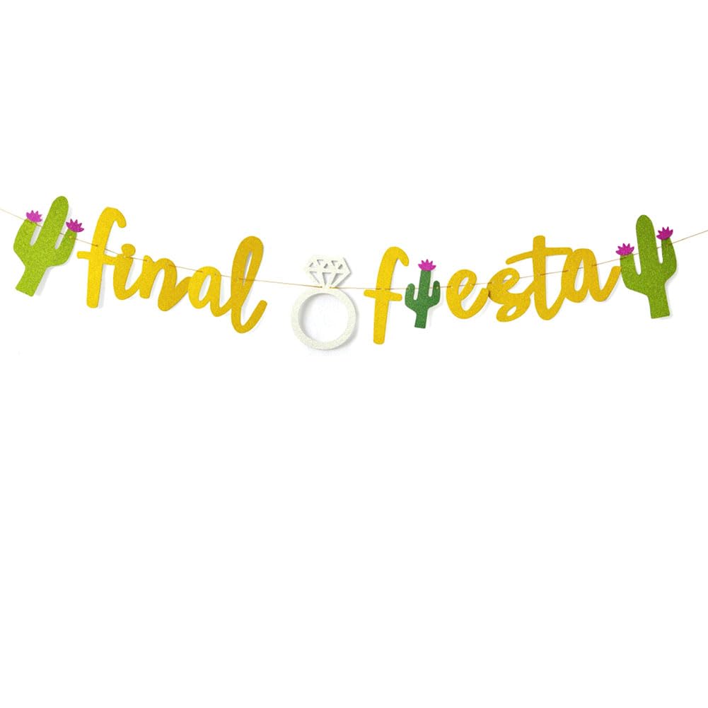 Final Fiesta Banner, Mexican Fiesta Theme Bachelorette Wedding Bridal Shower Engagement Party Decorations
