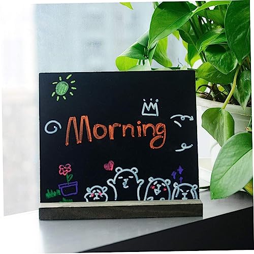 Ciieeo 10pcs Chalkboard Signs DIY Blackboard Decorative Table Blackboard Small Blackboard Mini Blackboard Easel Mini Table Blackboard Message Board Self Made Bamboo Note Board
