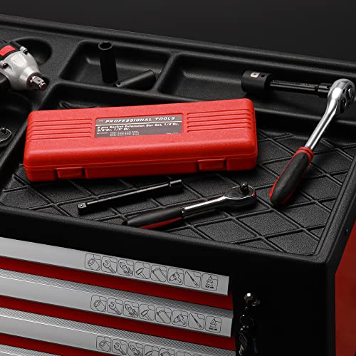 EMENTOL 9PCS Impact Extension Bar Set, 1/4", 3/8" and 1/2" Drive Socket Extension Set, CR-V Steel, Ext. bar