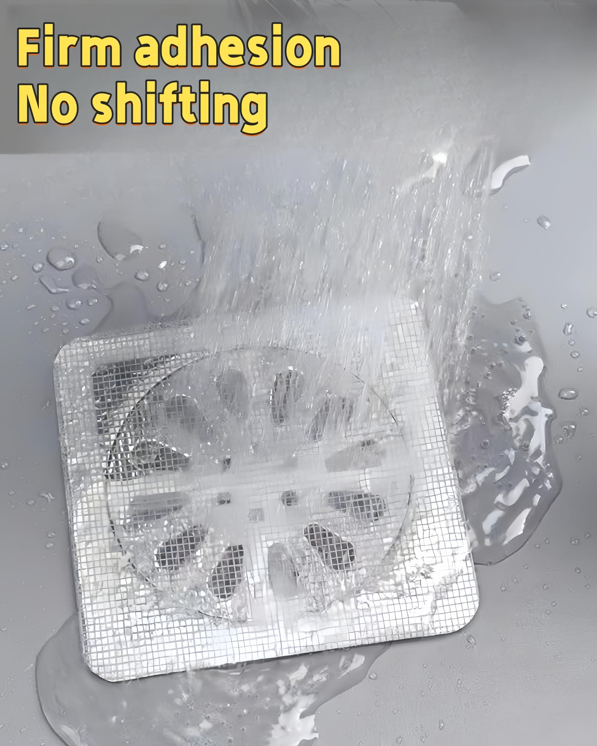 Disposable Shower Drain Hair Catcher, Shower Drain Mesh Stickers, Floor Drain Sticker, Sewer Hair Blocking Stickers Hair Strainer for Bathroom, Laundry, Bathtub, Kitchen, Sink. 30 PCS.