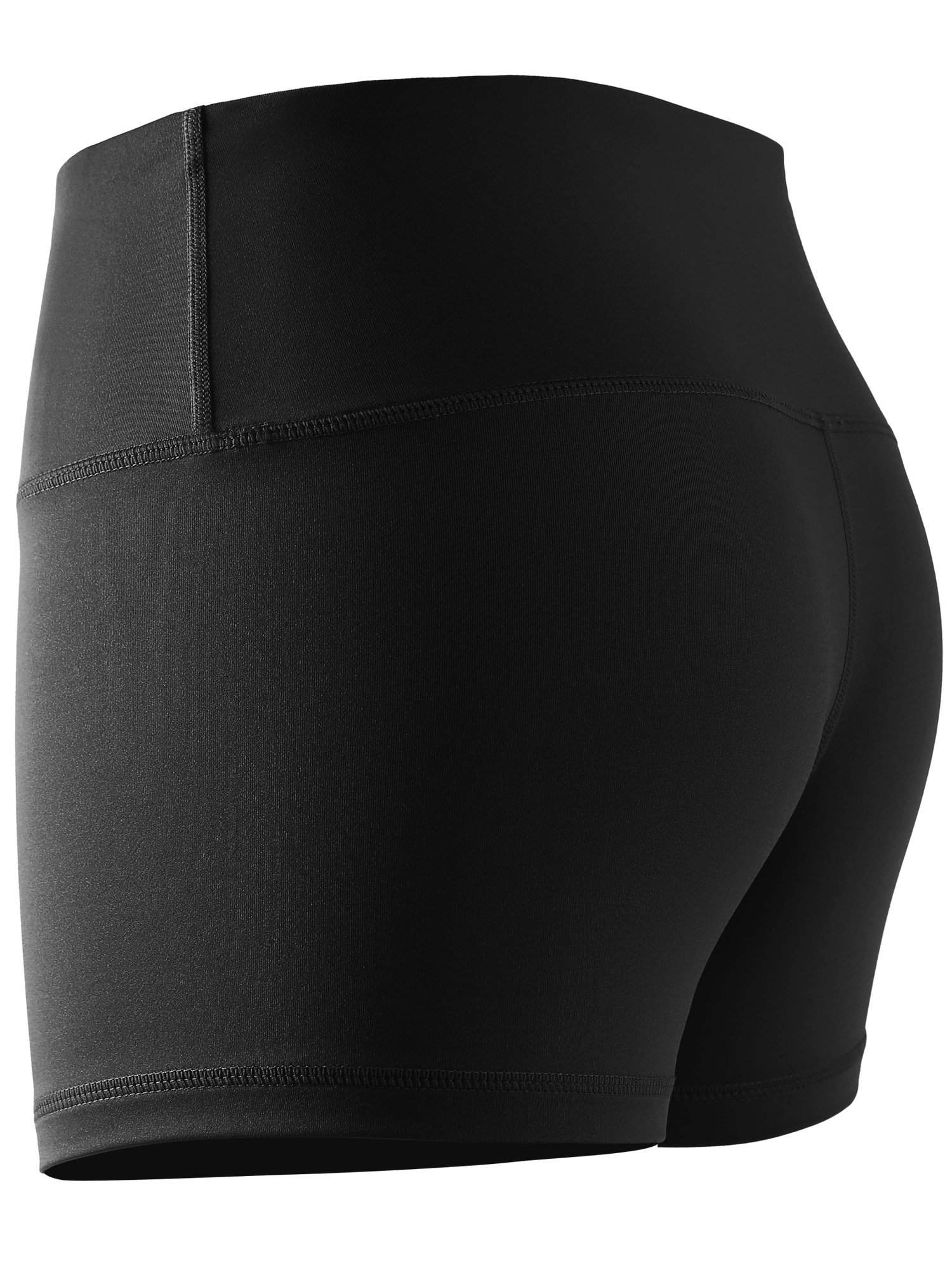 CADMUS Women's Stretch Fitness Running Shorts with Pocket,3 Pack,05,Black,Small