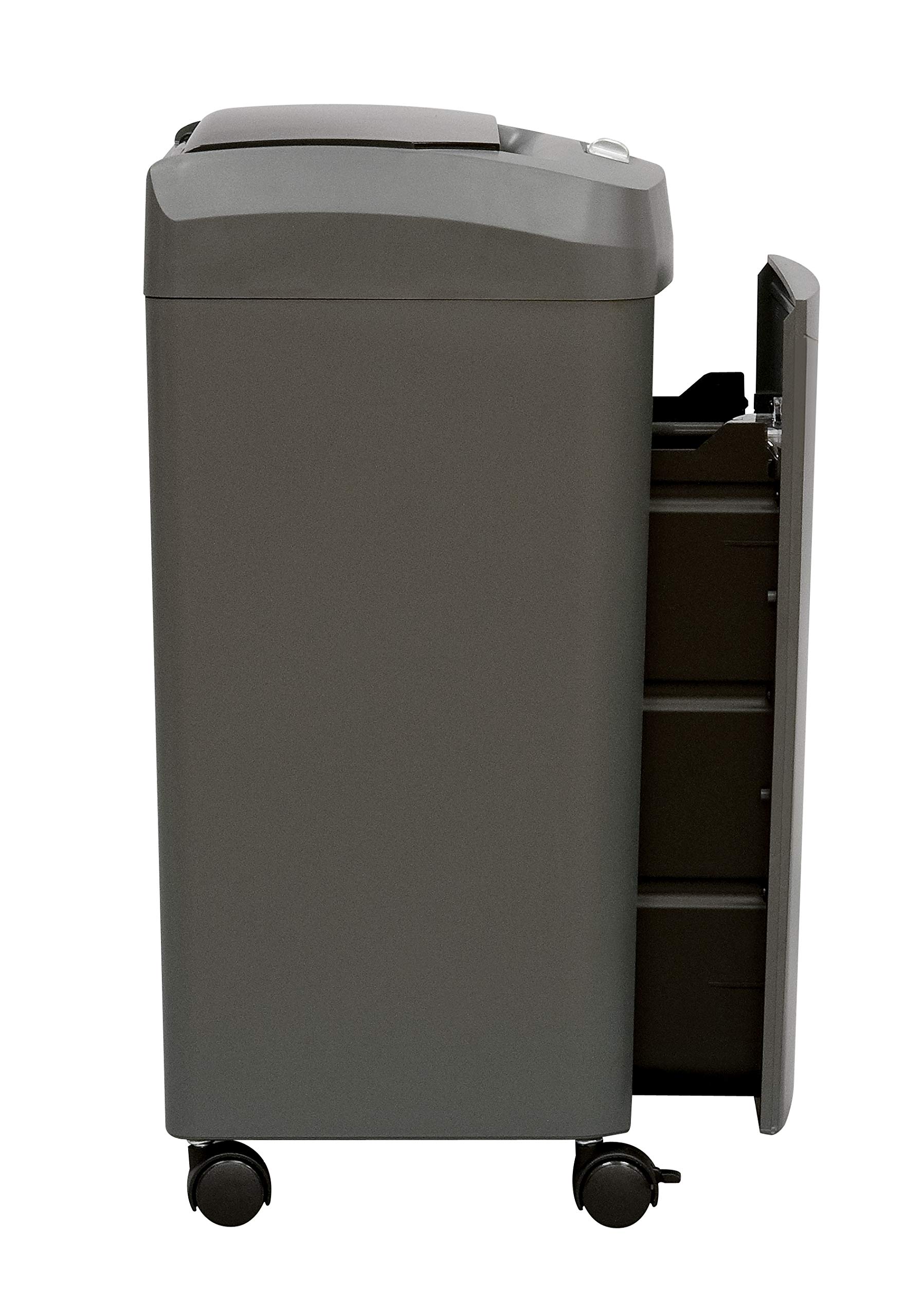 Boxis® AutoShred® 90-Sheet Auto Feed Microcut Paper Shredder - Includes Samples of Shredcare Lubricant Sheet and Waste Liner