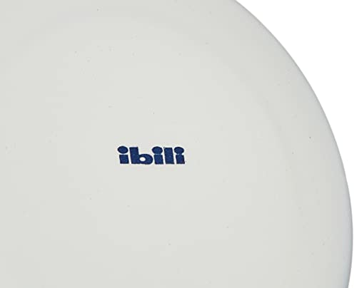 ibili Chamber Pot Blanca 3,5 l of Enamelled Steel, White/Blue, 24 x 24 x 12 cm