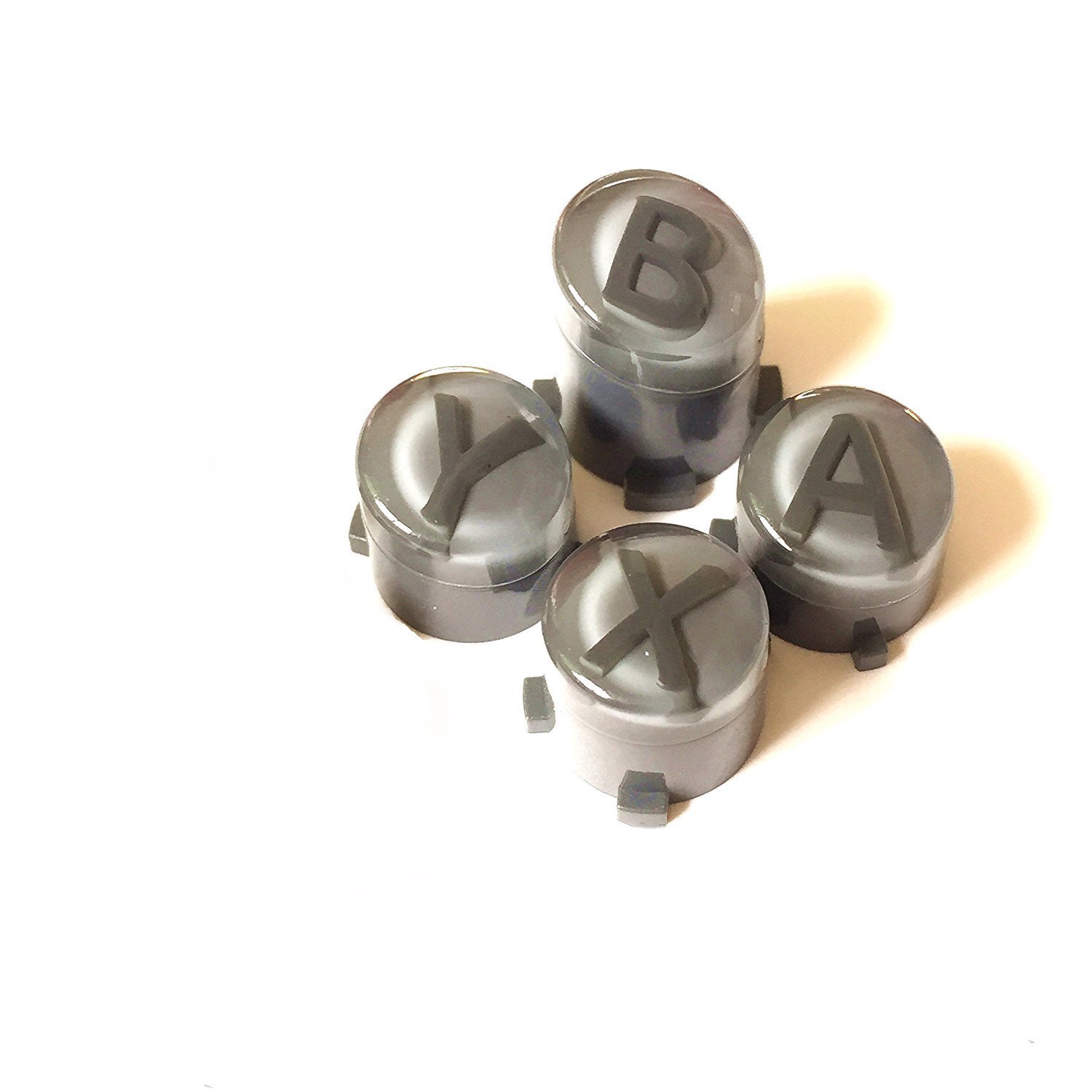 Replacement Bullet Buttons ABXY Mod Kit Levers Joystick for Xbox One S Slim Elite Controller (Grey)