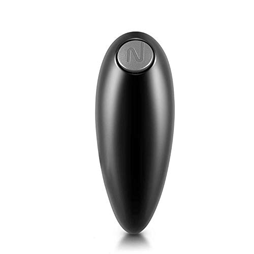 Electric Can Opener, Restaurant Can Opener Automatic, Hand Free Can Opener, Smooth Edge Portable Automatic Can Opener for Any Size, Best Kitchen Gadget, Chef's Best Choice (Black)