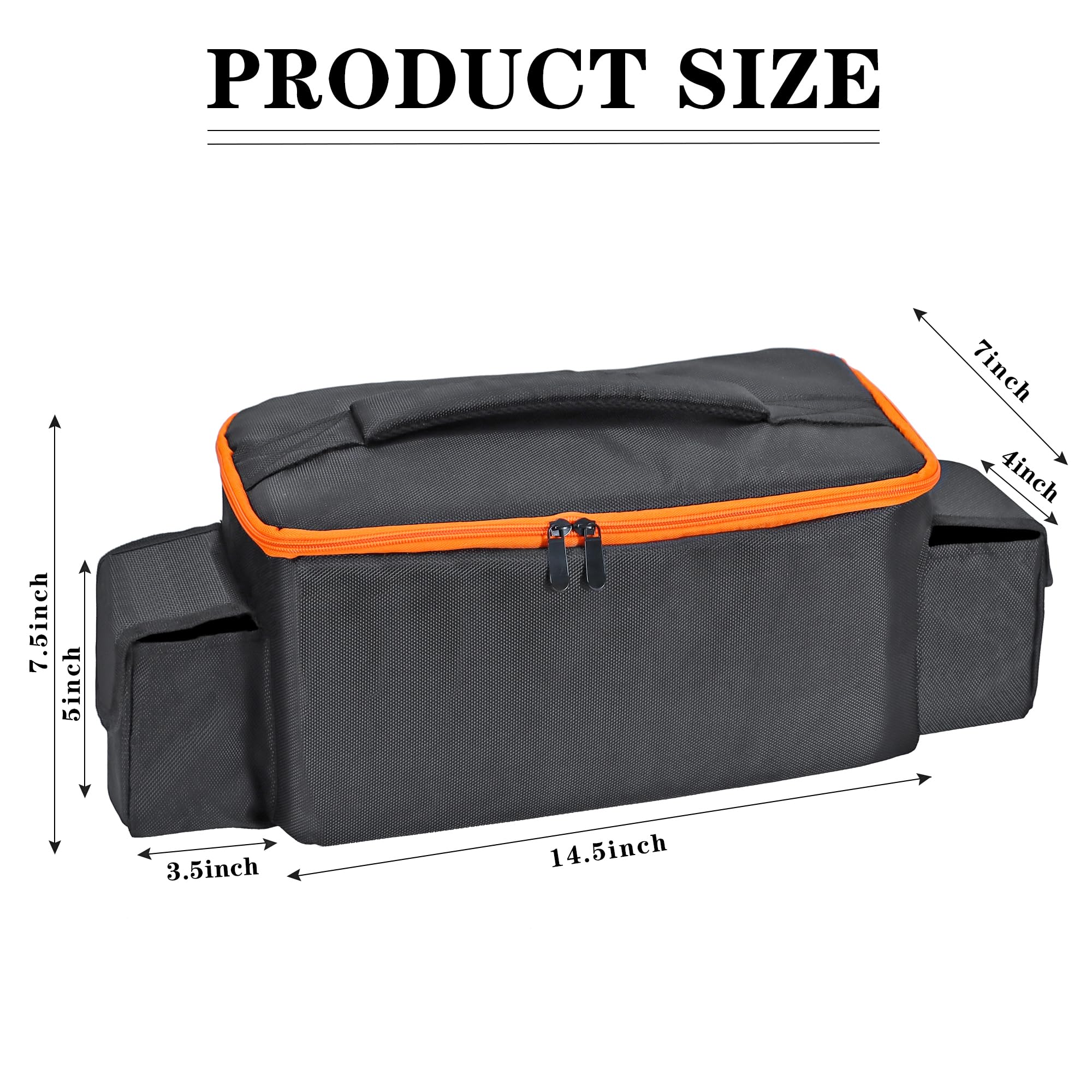 Gydandir Air Compressor Bag Compatible with Milwaukee M18 Inflator 2848-20 Air Pump Carrying Box Storage Holder Compatible with Milwaukee Tools