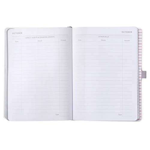 Busy B Budget Book - Monthly Budget Planner with Receipt Storage Pockets