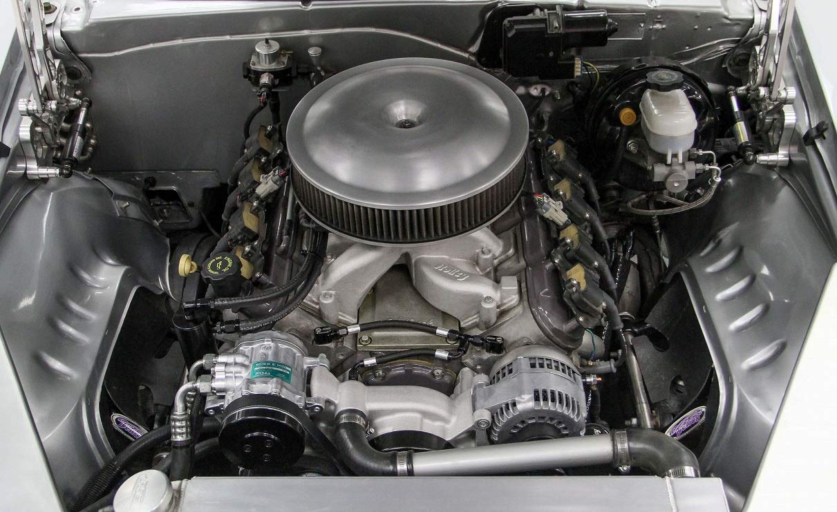 NEW HOLLEY BLACK MID-MOUNT COMPLETE ACCESSORY SYSTEM WITH SD7 A/C COMPRESSOR,ALTERNATOR,POWER STEERING PUMP,TENSIONER,BELT,CRANK DAMPER & PULLEYS,COMPATIBLE WITH GM LS ENGINES