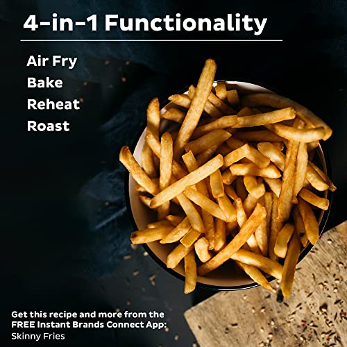 Instant 4-in-1, 2-QT Mini Air Fryer Oven Combo, From the Makers of Instant with Customizable Smart Cooking Programs, Nonstick and Dishwasher-Safe Basket, App with over 100 Recipes, Aqua