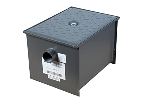 Wentworth 14 Pound Commercial Grease Trap Interceptor for Restaurant Under Sink Kitchen, 7 GPM, WP-GT-7