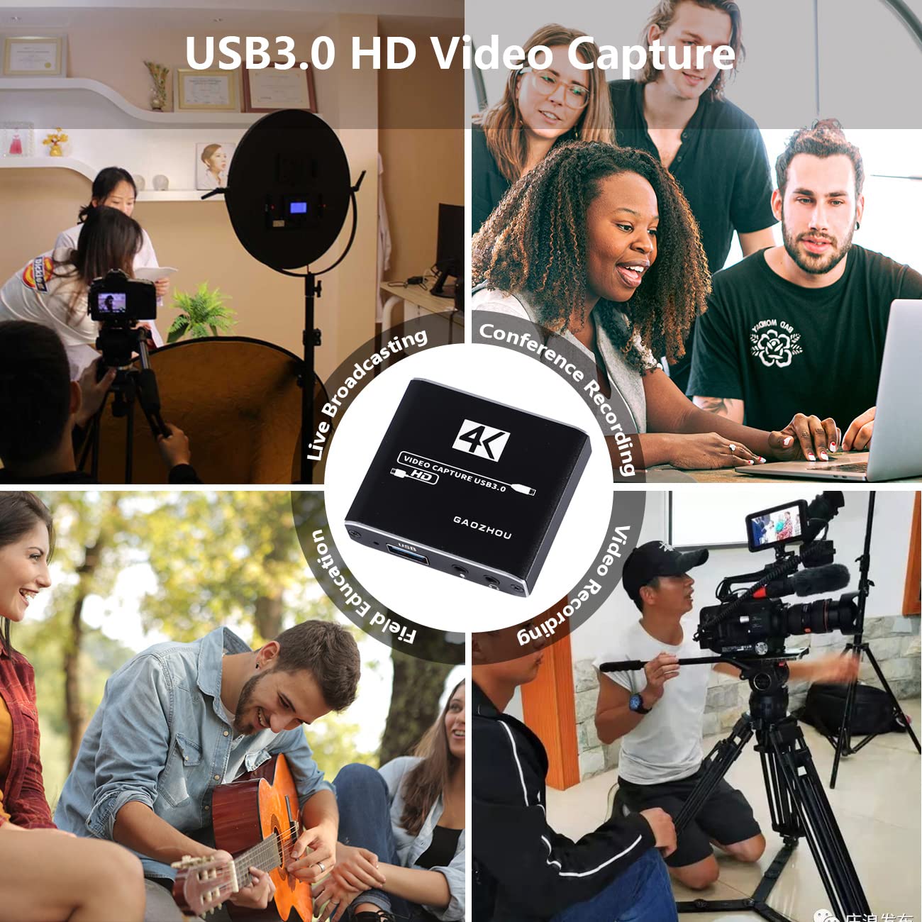 Capture Card for Nintendo Switch,Video Capture Card with 4K in and Pass-through, HD 1080P 60FPS OBS Twitch Live Video Game Capture, Recording,Streaming for DSLR, PS5