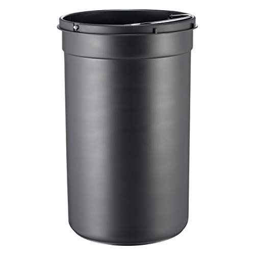 Wesco Jr Kickmaster Junior-German Designed-Step Trash Can, Powder Coated Steel, 4 Gallon / 15 L, Stainless Steel, 12L, Stainless