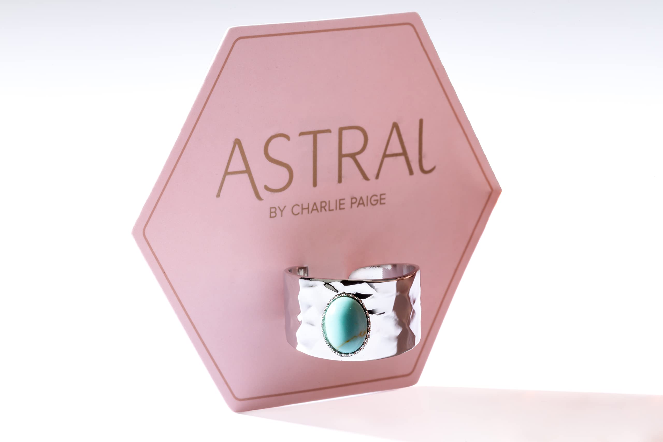 Charlie Paige Turquoise Ring for Women | Vintage Ring | Turquoise Gemstone Ring | Silver Ring for Women | Statement Ring