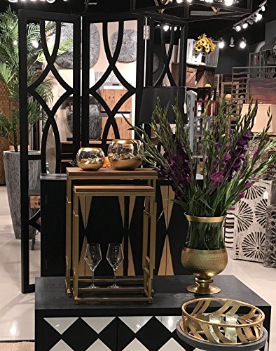 Screen Gems Savoy Screen SG-281-84" x 84" Room Divider, Black