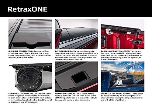 RetraxONE Retractable Truck Bed Tonneau Cover | 10235 | fits Ram 1500, 2500 & 3500 6.5' Bed with RamBox Option (12-18)