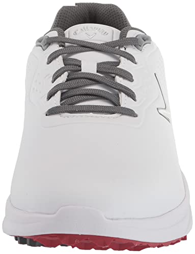 Callaway Men's Solana TRX v2 Golf Shoe, White/Grey, 12