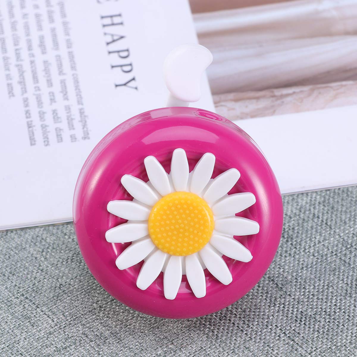 BESPORTBLE Bicycle Bell Ring for Kids Boys Girls Children Bike Bell Cute Bicycle Ring Bell Accessory (Rosy White)