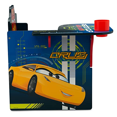 Delta Children Chair Desk with Storage Bin + Design and Store 6 Bin Toy Storage Organizer, Disney/Pixar Cars (Bundle)