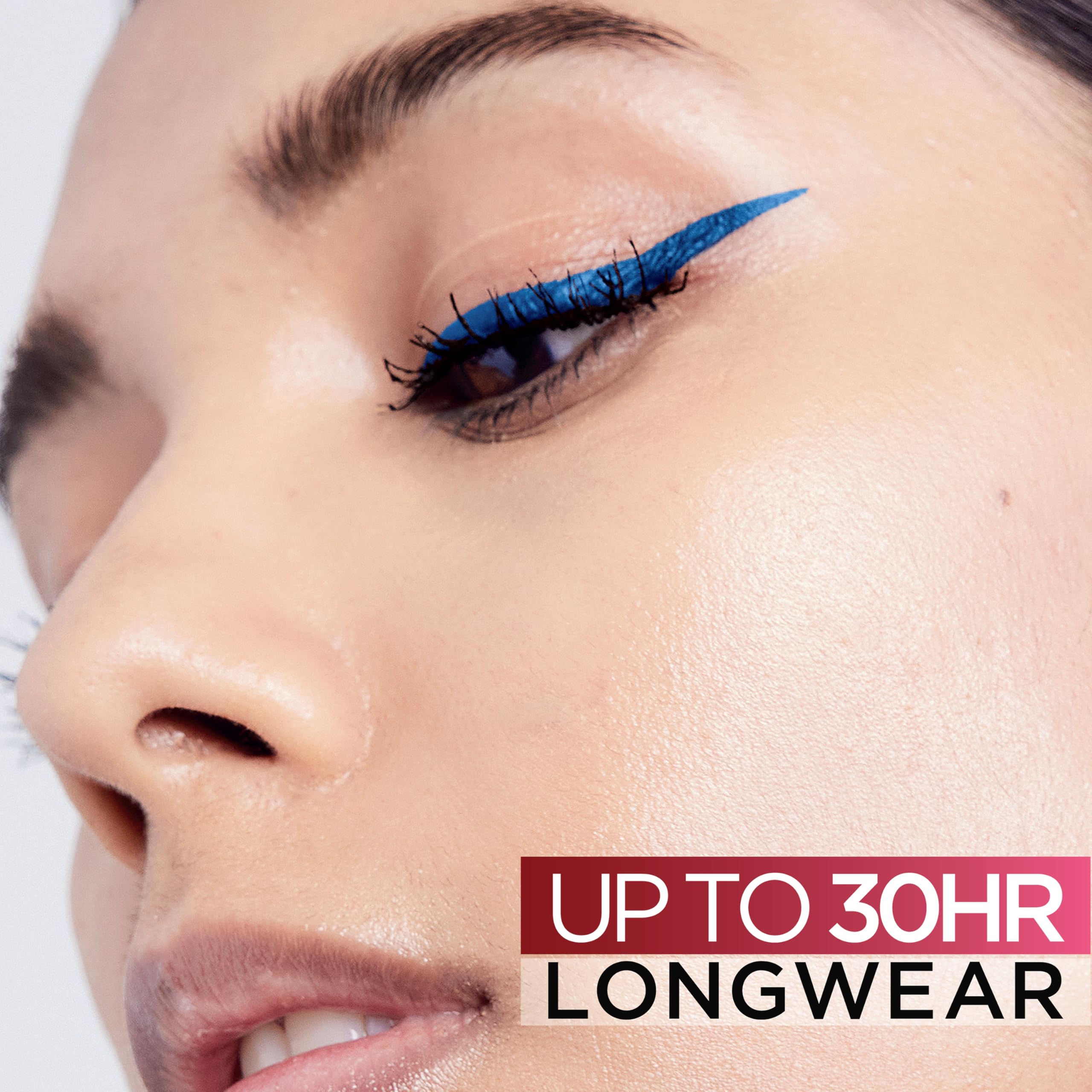 L’Oréal Paris Cosmetics Paris Makeup Infallible Grip Precision Felt Eyeliner, Smudge Resistant, Long Lasting Waterproof Eyeliner, Blue, Blue, 0.03 fl oz