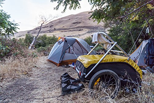Burley Design Nomad, Aluminum Touring Cargo Bike Trailer , Yellow/Black