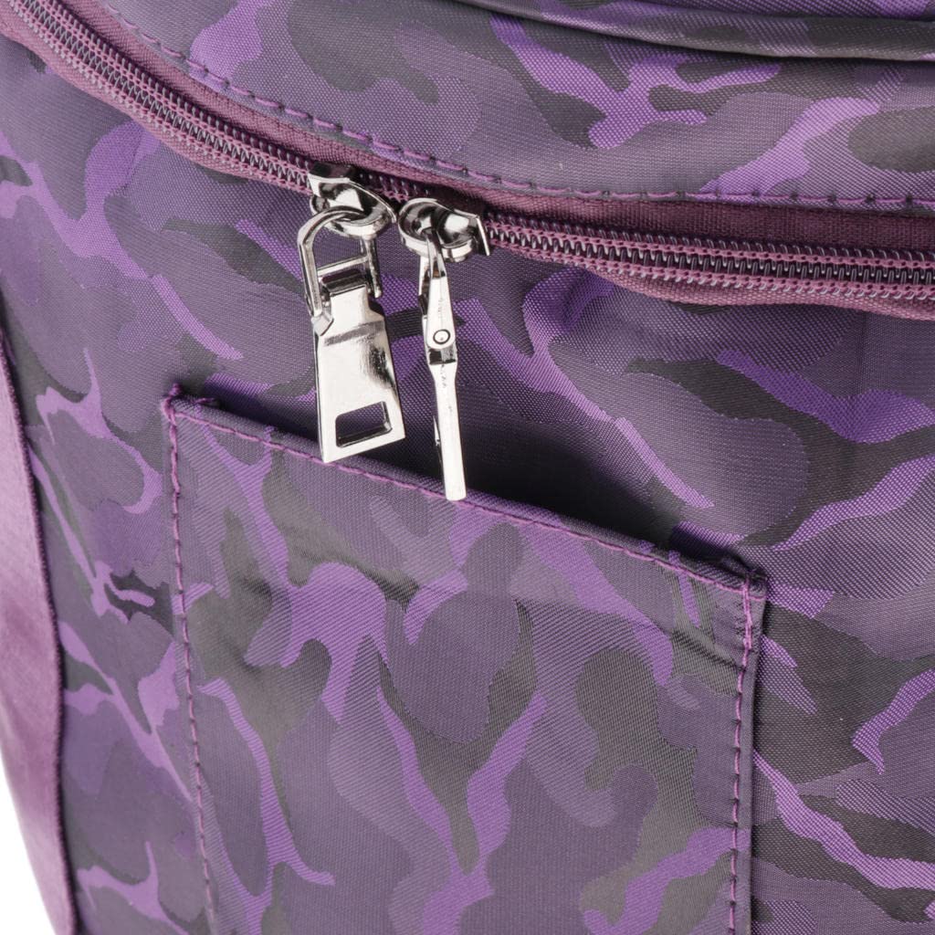 Carrying Case Padded Travelling Bag Oxford Cloth Purple for Bowl Parts, 8inch