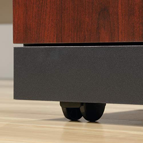 Sauder Via Pedestal, L: 15.55" x W: 19.45" x H: 28.54", Classic Cherry Finish